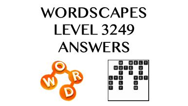 Wordscapes Level 3249 Answers