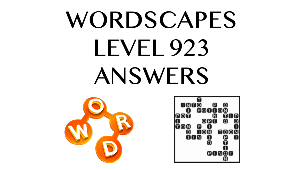 Wordscapes Level 923 Answers