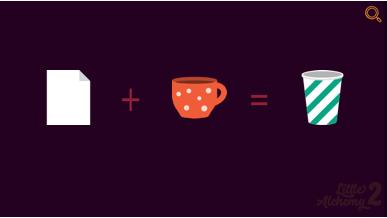 How to make Paper Cup in Little Alchemy 2