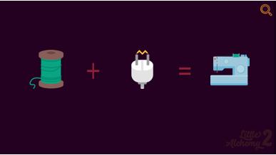 How to make Sewing Machine in Little Alchemy 2