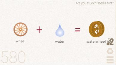 How to make Waterwheel in Little Alchemy